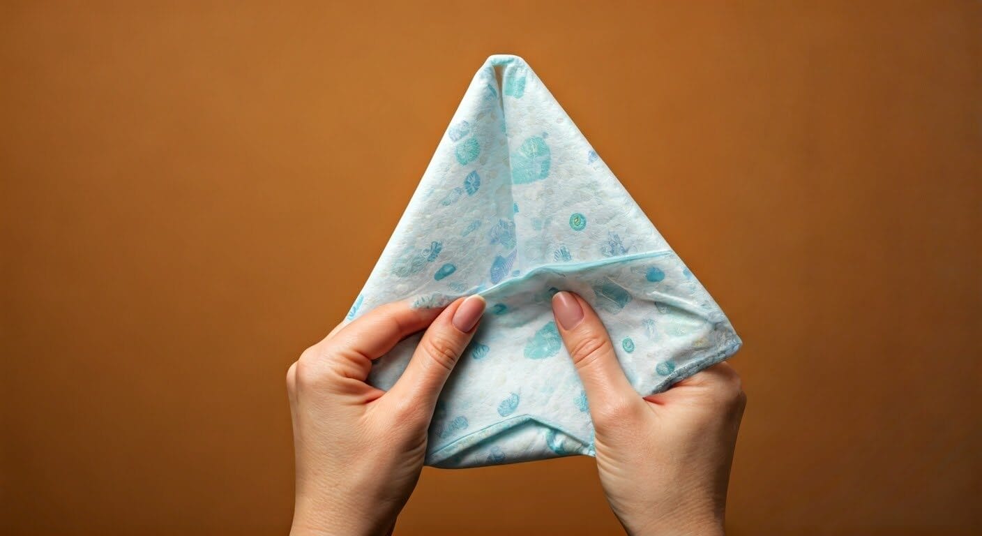 How to Fold a Flat Diaper for a Newborn: Step-by-Step Guide | Peekapoo